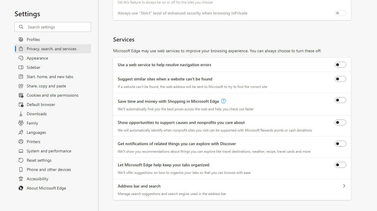 Edge Browser Privacy Settings – is your data safe?